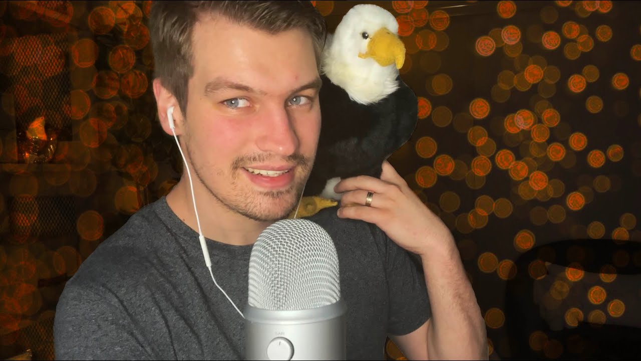 ASMR Show & Tell Eagle Collection (Clicky Male Whispers, Mouth Sounds ...