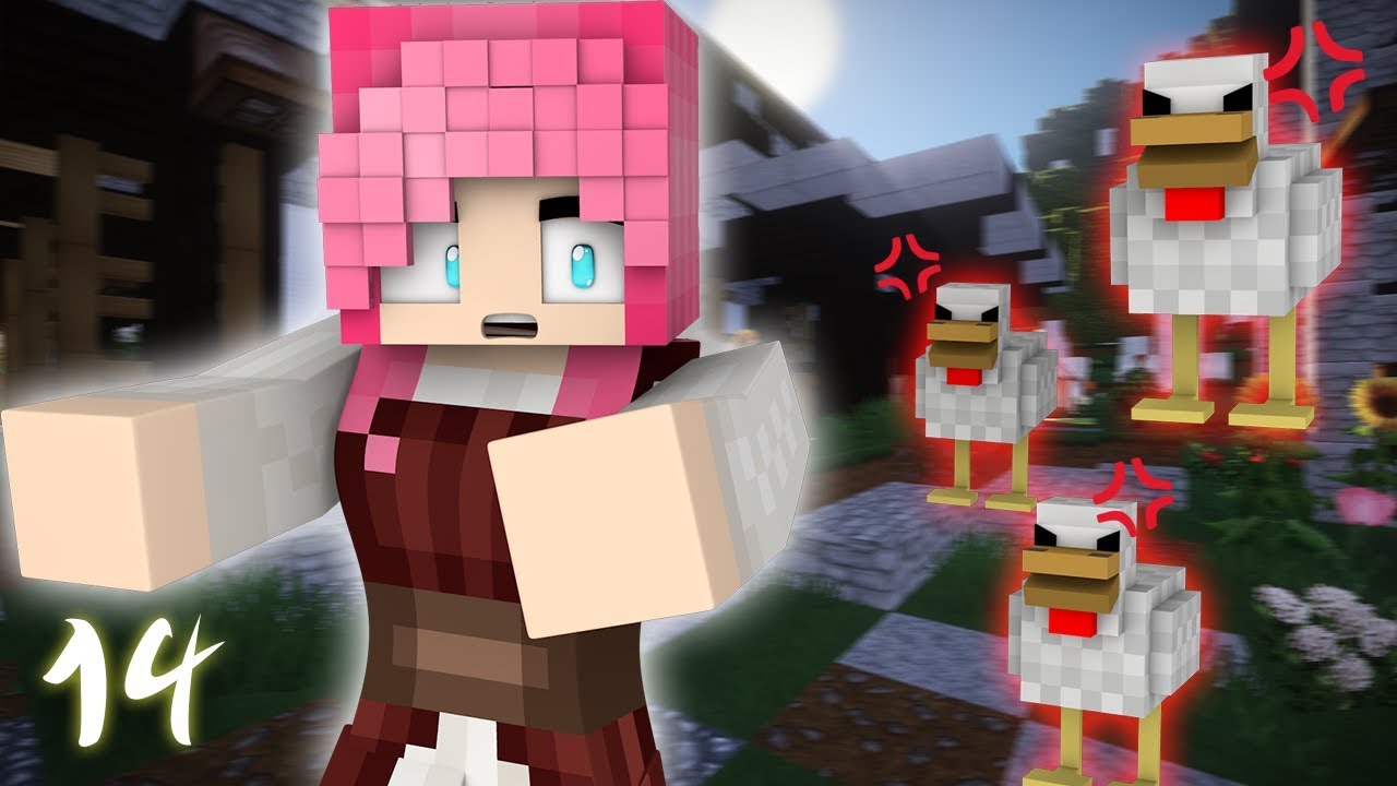 "CHICKEN ATTACK !!" | Children of the Moon | Minecraft Roleplay (S1: Ep ...