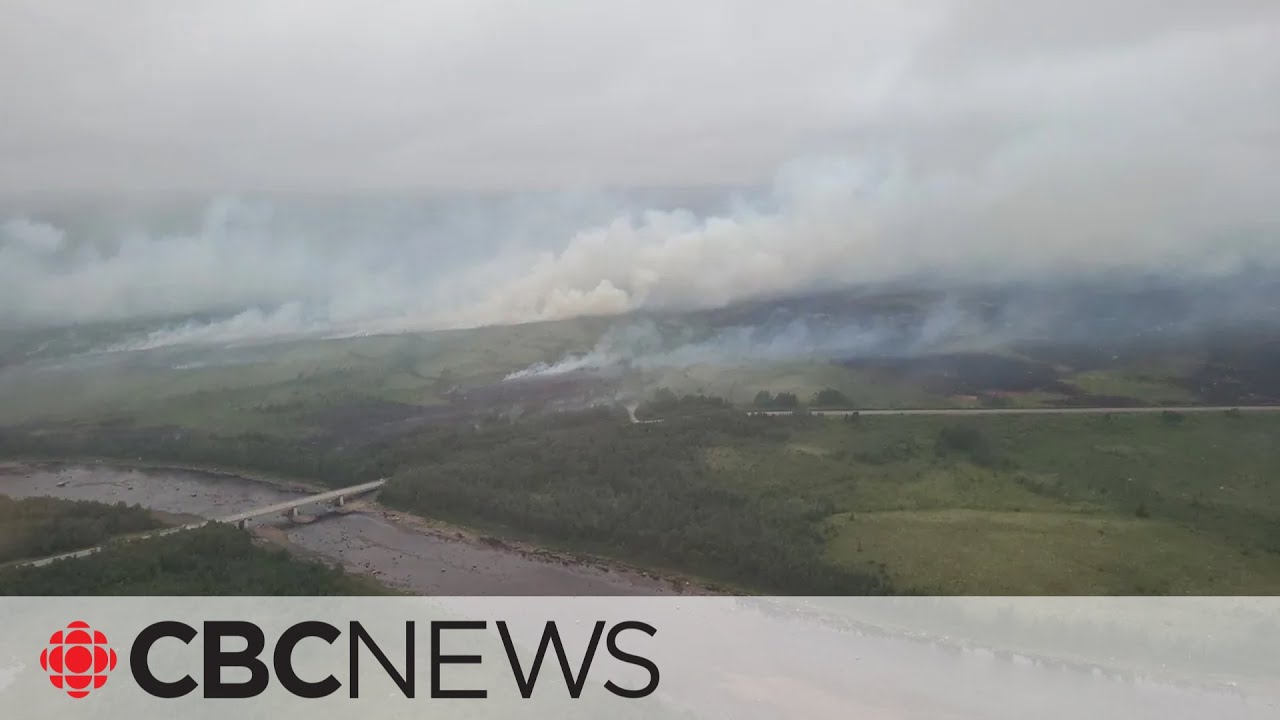 N.L. fires growing, smoke still a big threat - YouTube