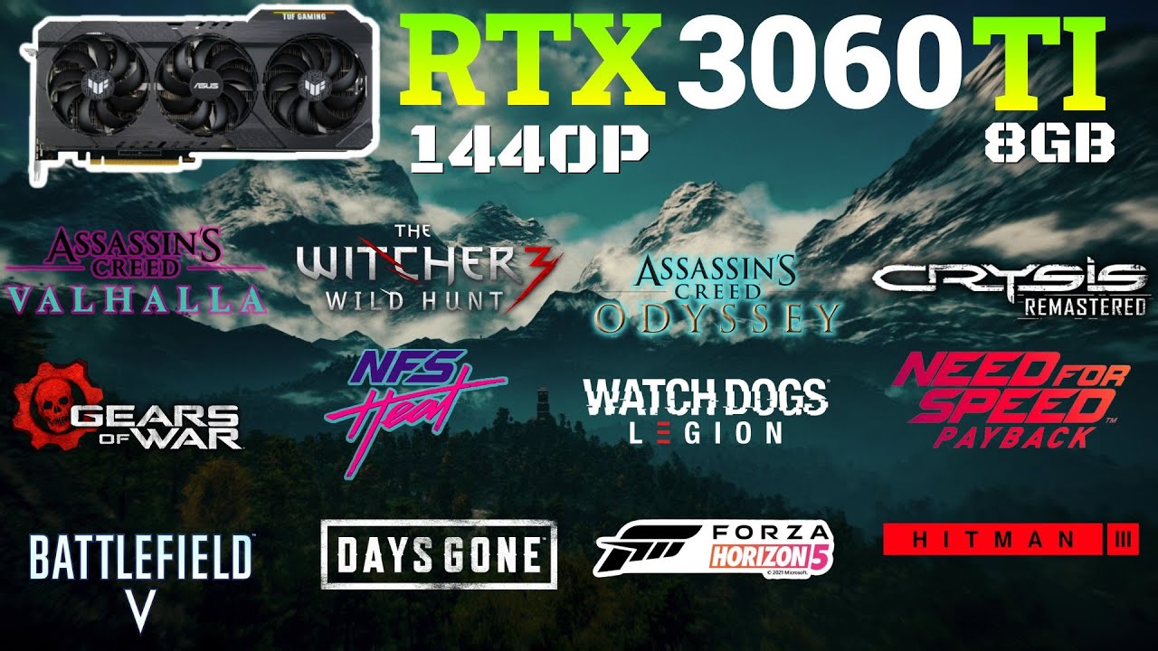 rtx 3060 ti BENCHMARK 12 Games tested at 1440P in 2022 - YouTube
