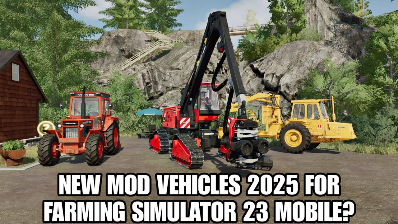 fs23 mod new map and vehicles full 2025 | Learn to cut trees - YouTube