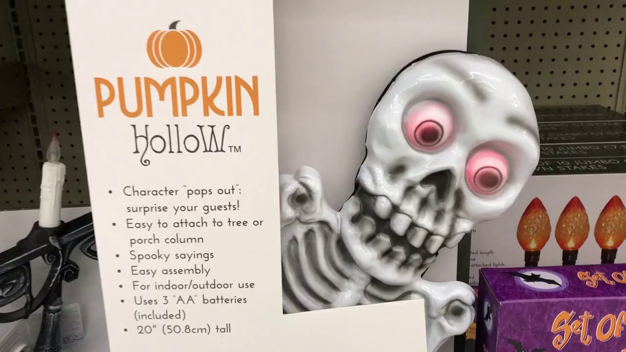 Menards Halloween 2018: Skeleton Tree Lunger - YouTube