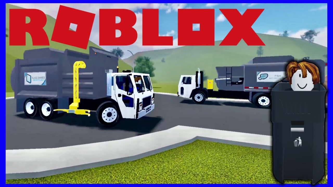 TWO Garbage Trucks in 1 Street | ROBLOX Garbage Truck Game - YouTube