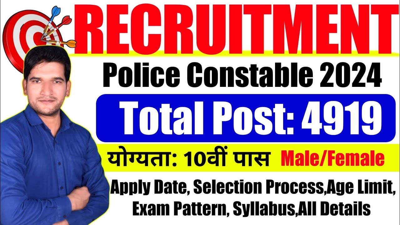 All India Police Vacancy 2024 | बड़ी खुशखबरी | Police Constable ...