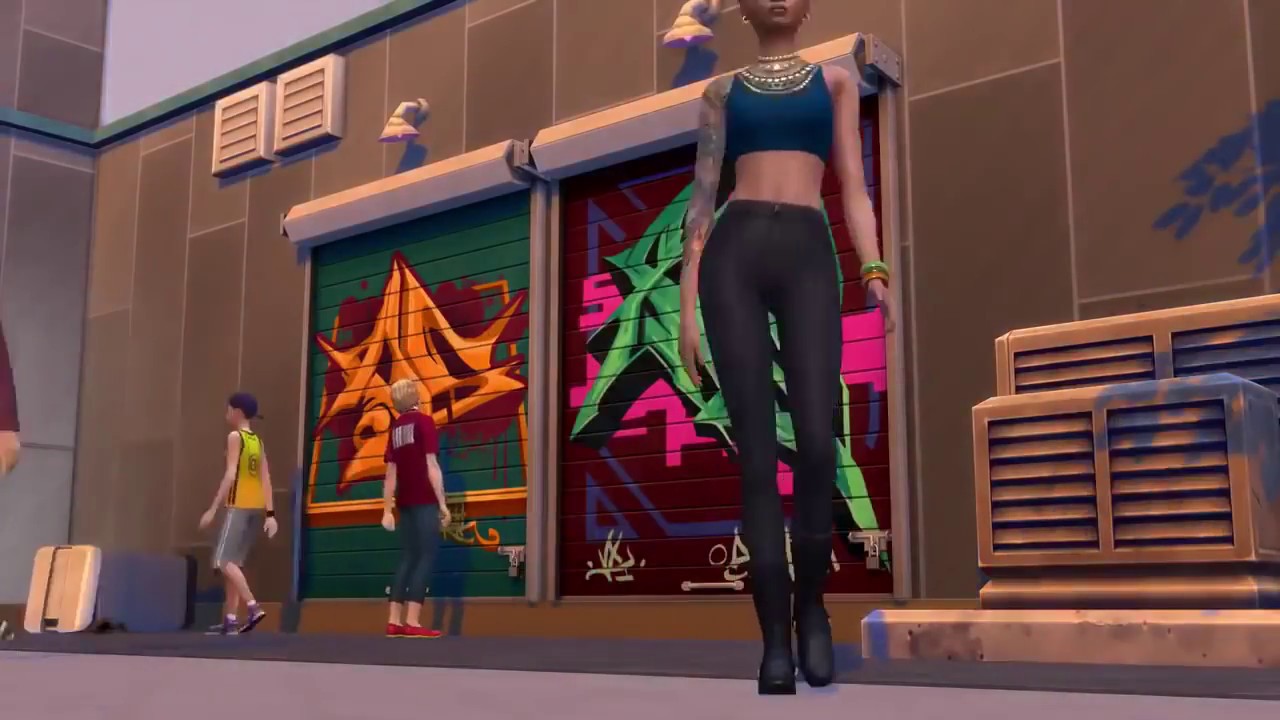 The Sims 4 City Living: Street Art Video Clip - YouTube