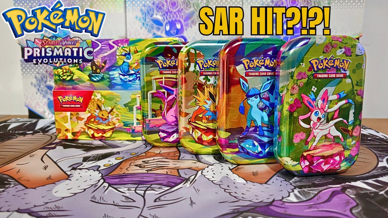 PRISMATIC EVOLUTIONS MINI TINS OPENING ROUND 2!! - YouTube