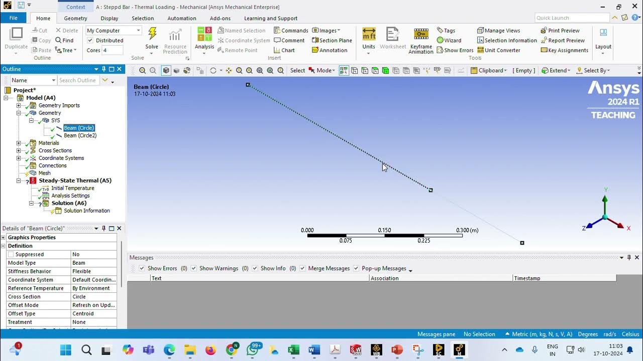 Problem - 3 | Stepped Bar | Thermal Loading | Static Structural | Ansys Workbench - YouTube