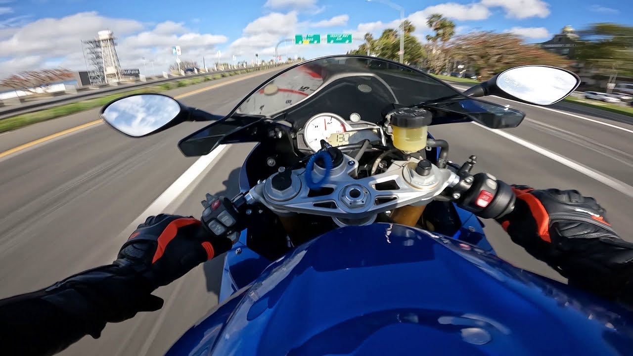 BMW S1000RR Fast Ride Around La - YouTube