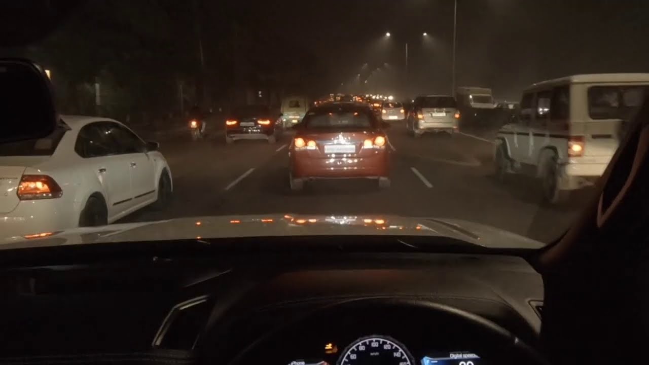 30-MINUTE Long Night Drive in Ford Endeavour - Driver’s View (GoPro ...