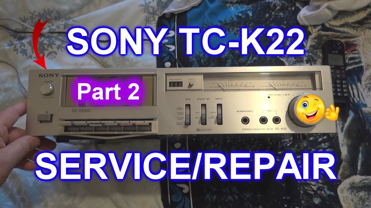 Sony Cassette Deck TC K22 Service Repair part two - YouTube
