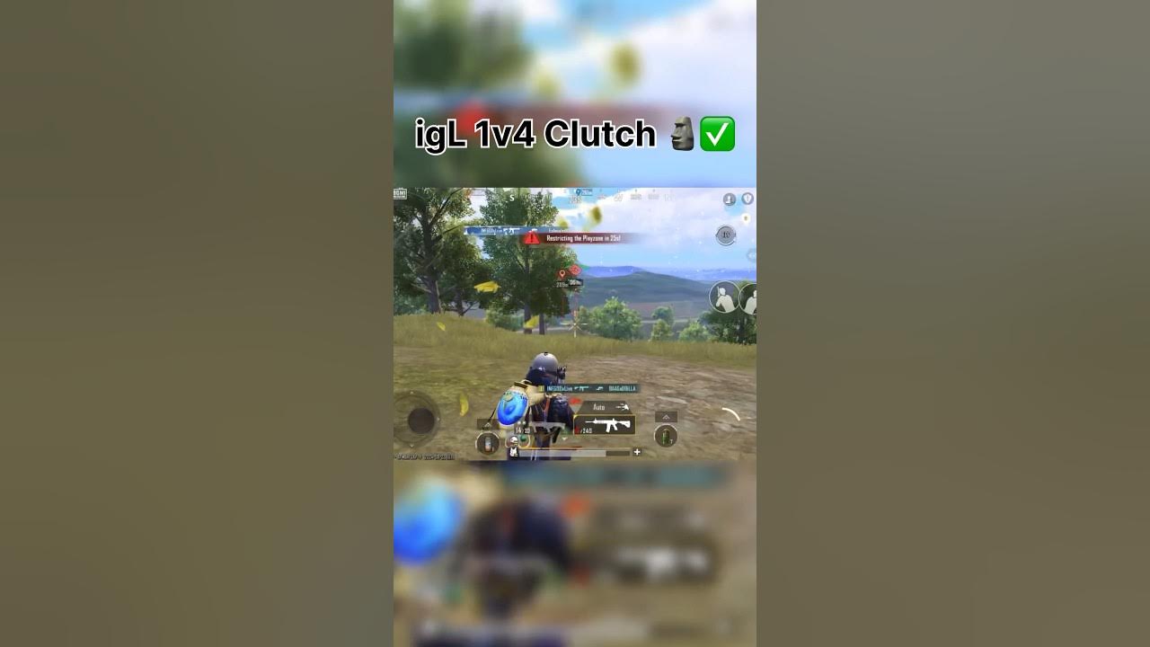 1v4 igL Clutch 🗿 #igl #luffy - YouTube