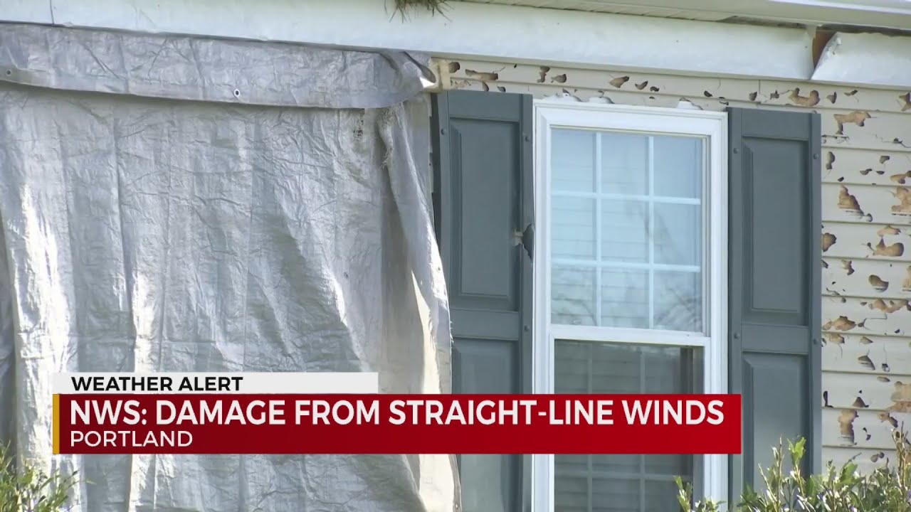 NWS: Straight-line winds caused extensive damage in Portland - YouTube