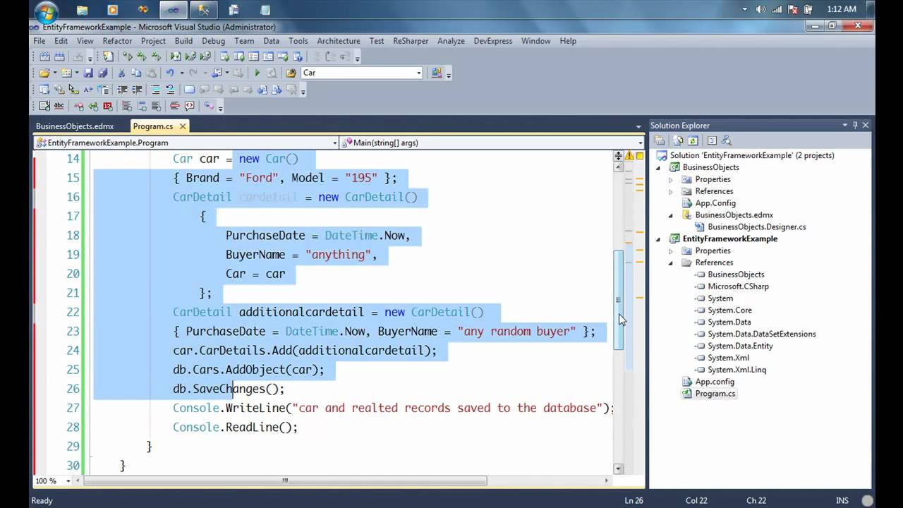 Microsoft Entity Framework (Part 3). - YouTube Microsoft Entity Framework (Part 3). - YouTube