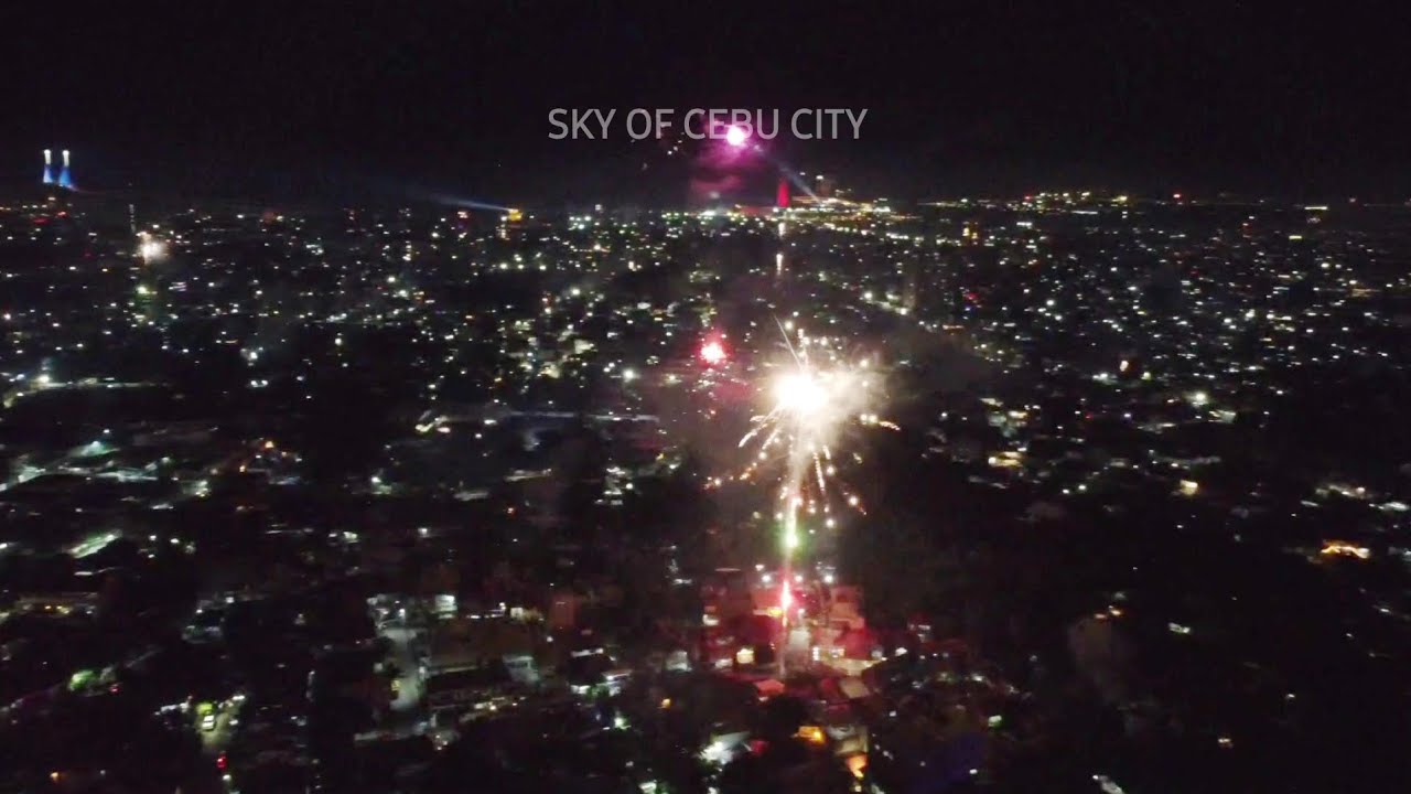 sky of Cebu City December 31, 2023 to January 1, 2024 - YouTube