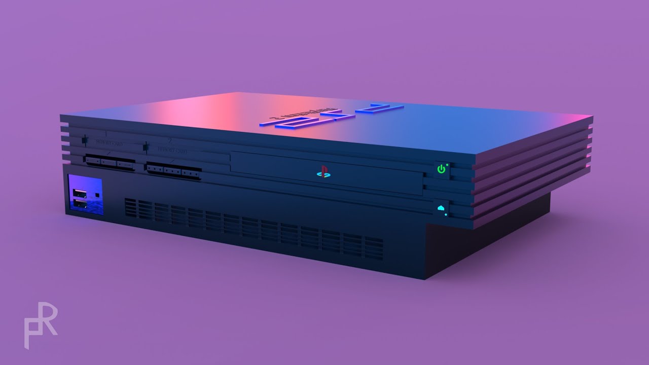 Speed Model | PlayStation 2 Fat on Blender - YouTube