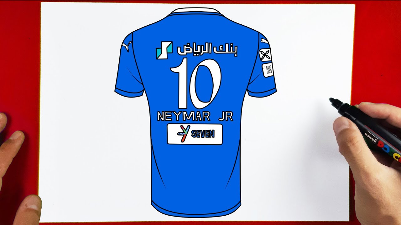 How to Draw SHIRT 10 NEYMAR JR Al-Hilal - YouTube