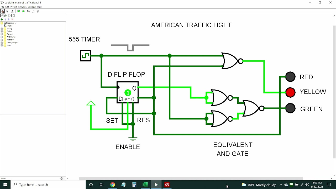 Simple American-Style Traffic Signal - Logic - YouTube