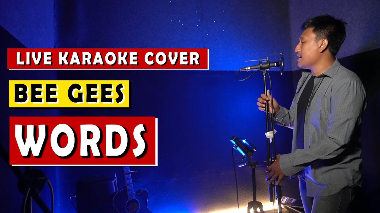 WORDS - BEE GEES | LIVE KARAOKE COVER - YouTube