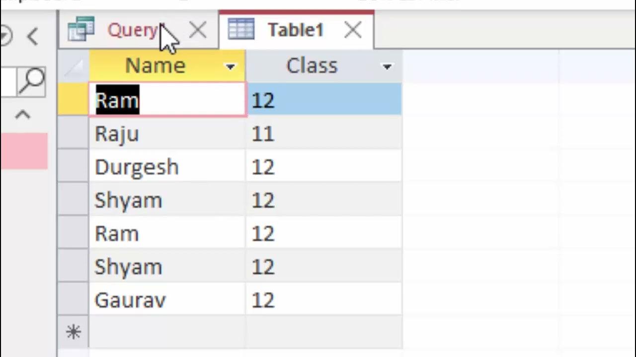 Distinct Keyword in Microsoft access SQL view@COMPUTEREXCELSOLUTION - YouTube