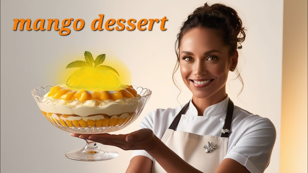 5 mins easy and quick mango dessert🥭 - YouTube