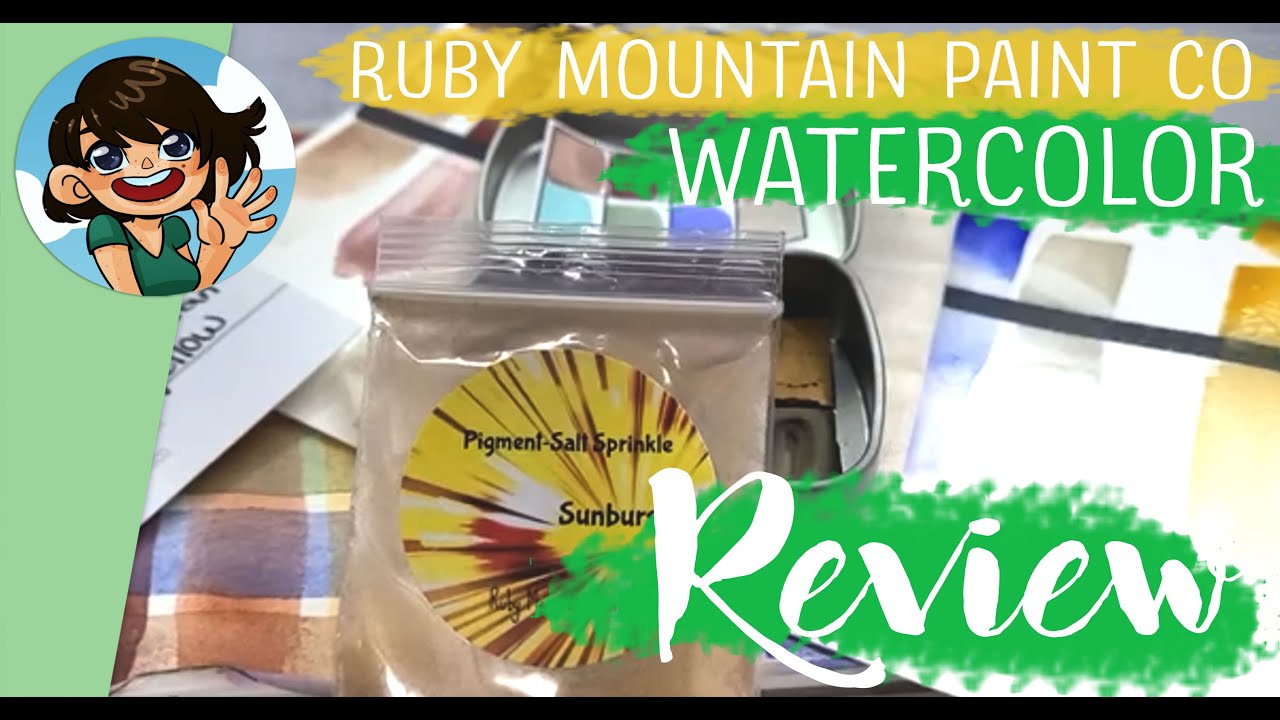 Ruby Mountain Paint Co- Handmade Watercolor Unbox & Swatch - YouTube