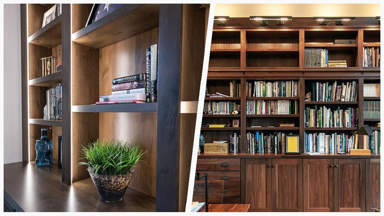 75 Vaulted Ceiling Home Office Library Design Ideas You'll Love 🔴 - YouTube
