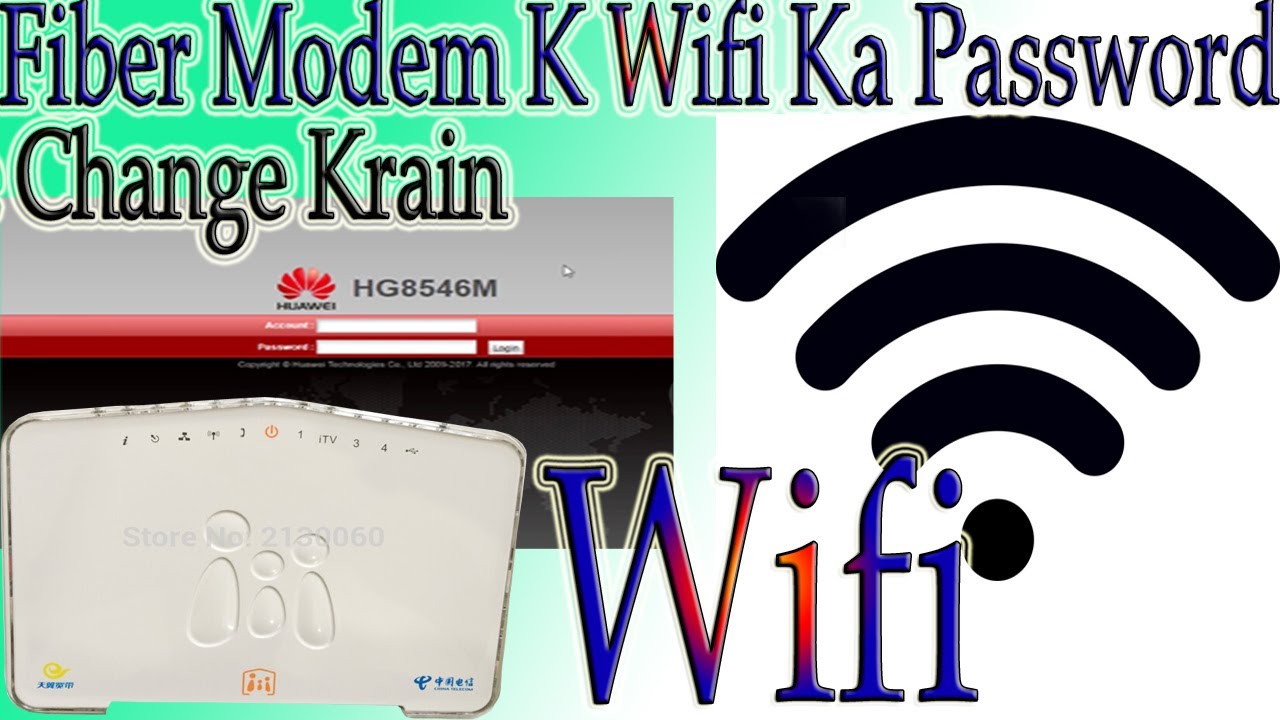 How to change Wifi Password | How TO Change Huawei Fiber Modem Hg8145C ...