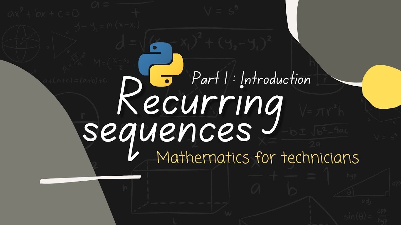 الرياضيات للتقنيين بالدارجة - recurring sequences - المتتاليات ...