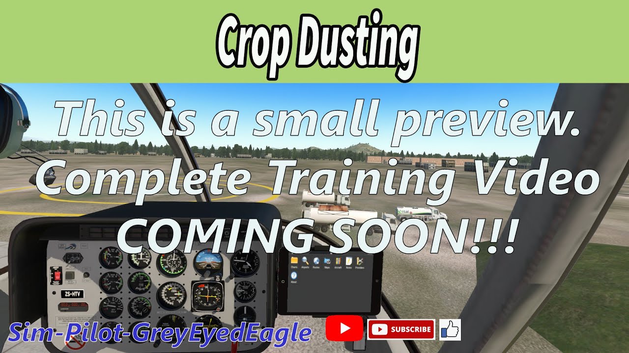 Crop Dusting. A Small Preview Video. Desktop Helicopter Flight ...