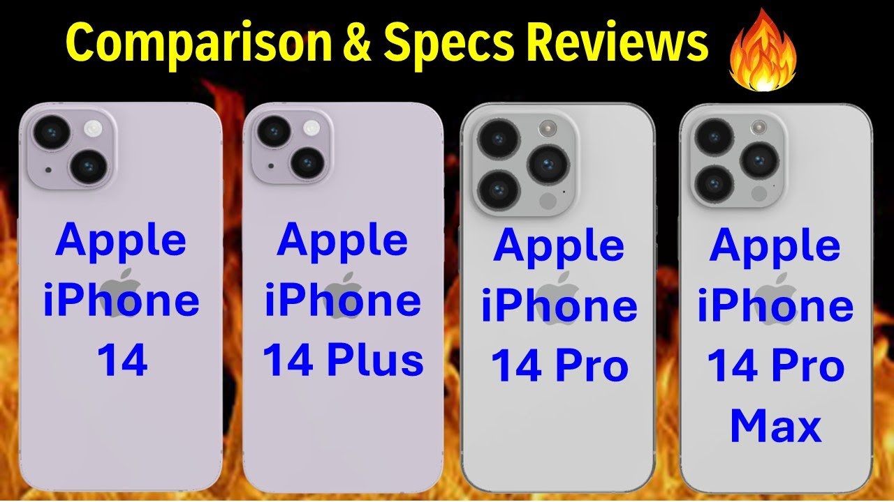 Apple iPhone 14 vs Apple iPhone 14 Plus vs Apple iPhone 14 Pro vs Apple ...