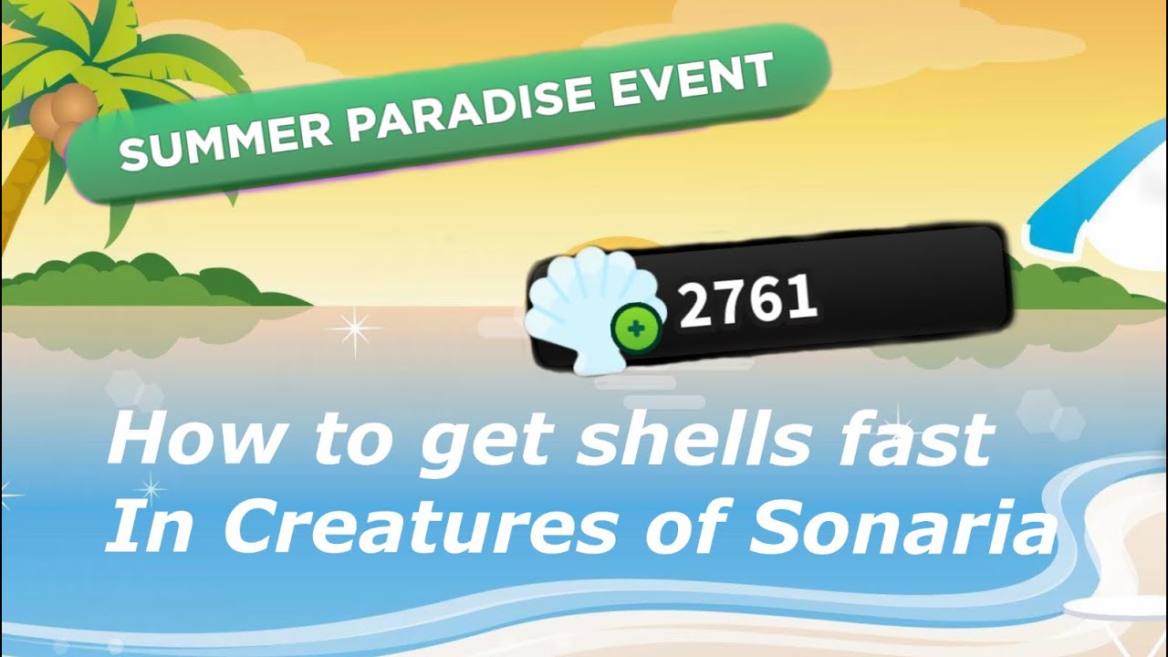 How to get shells FAST in ~Creatures of Sonaria~ - YouTube