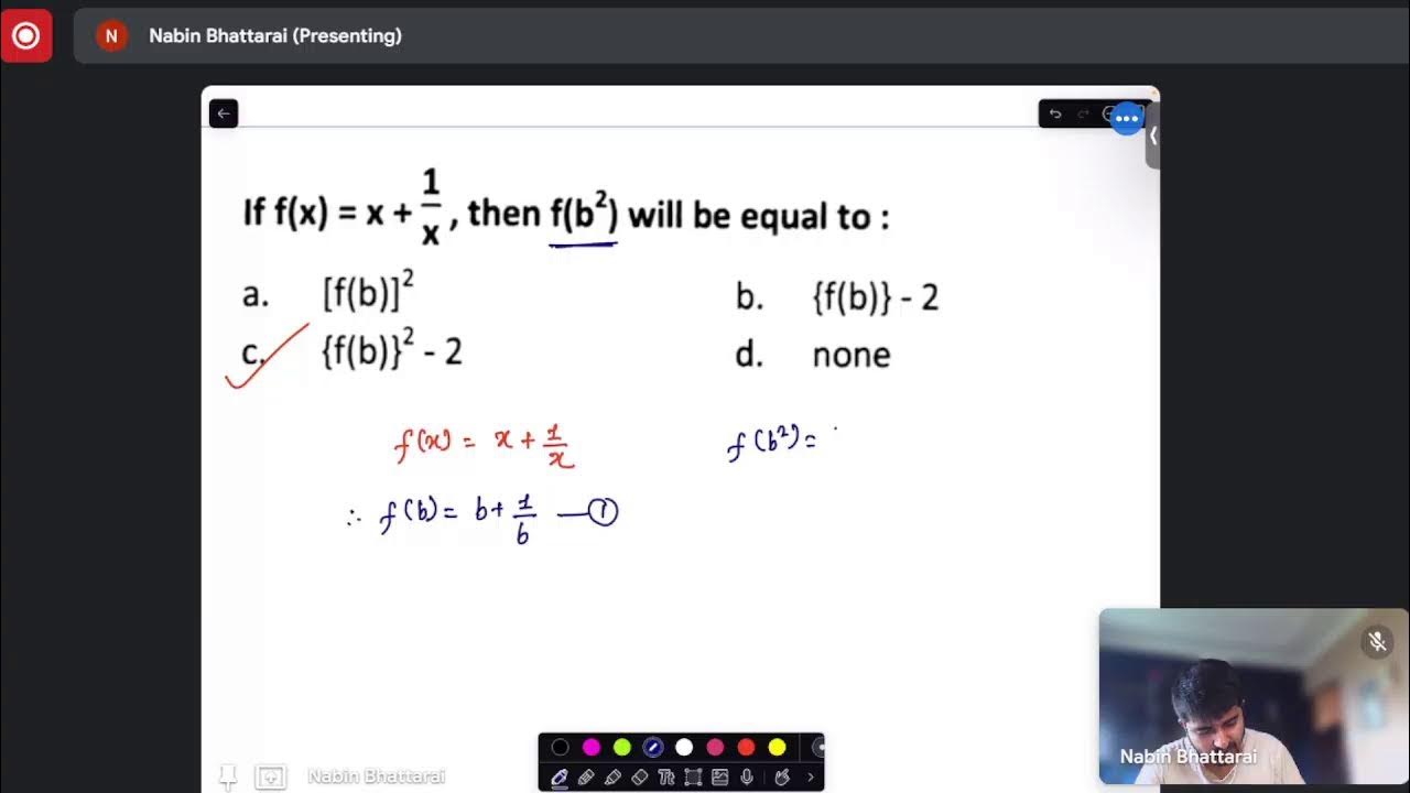 St Xavier Math Entrance || Function Lecture 3 || CTEVT Entrance MCQs - YouTube
