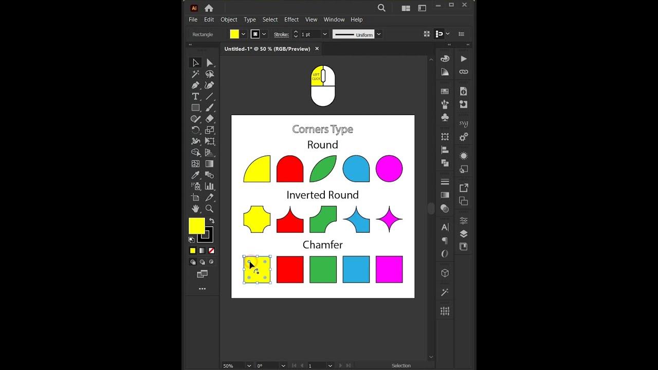 create basic shapes #illustrator #adobe #illustratortutorial #shapes #square #round #inverted # ...