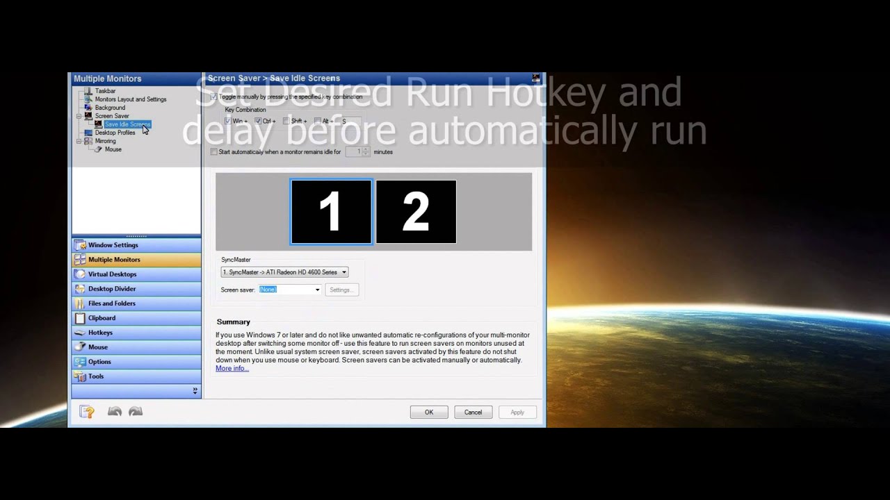How to Run Screen Savers only on Desired Displays of your Multiple ...