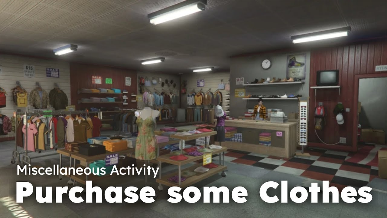 Grand Theft Auto V - Purchase some Clothes (Miscellaneous Activity ...