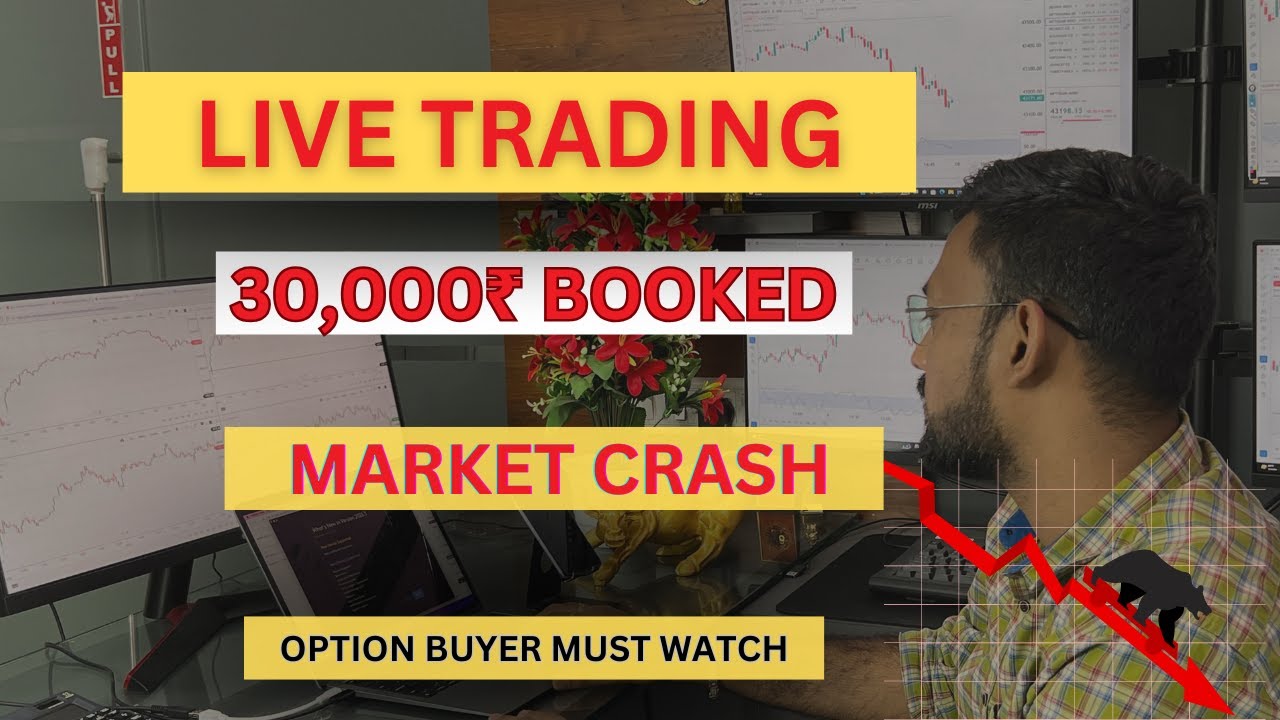 Live Trading Video ! 30,000 Profited ! Big Fall Market ! Market Crash ...