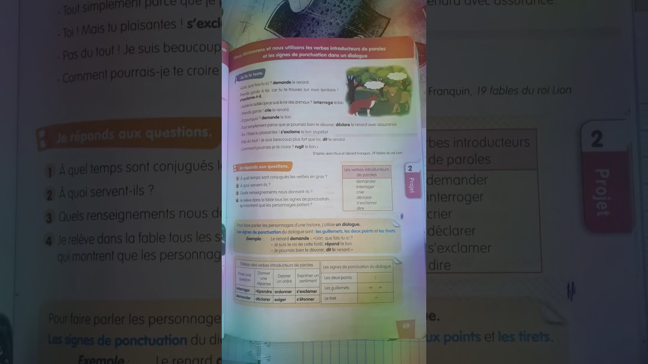 les verbes introducteurs de paroles et les signes de ponctuation dans ...