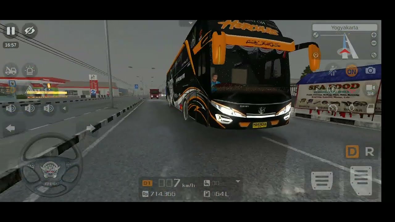 gameplay | bus simulator indonesia | mahendra - YouTube