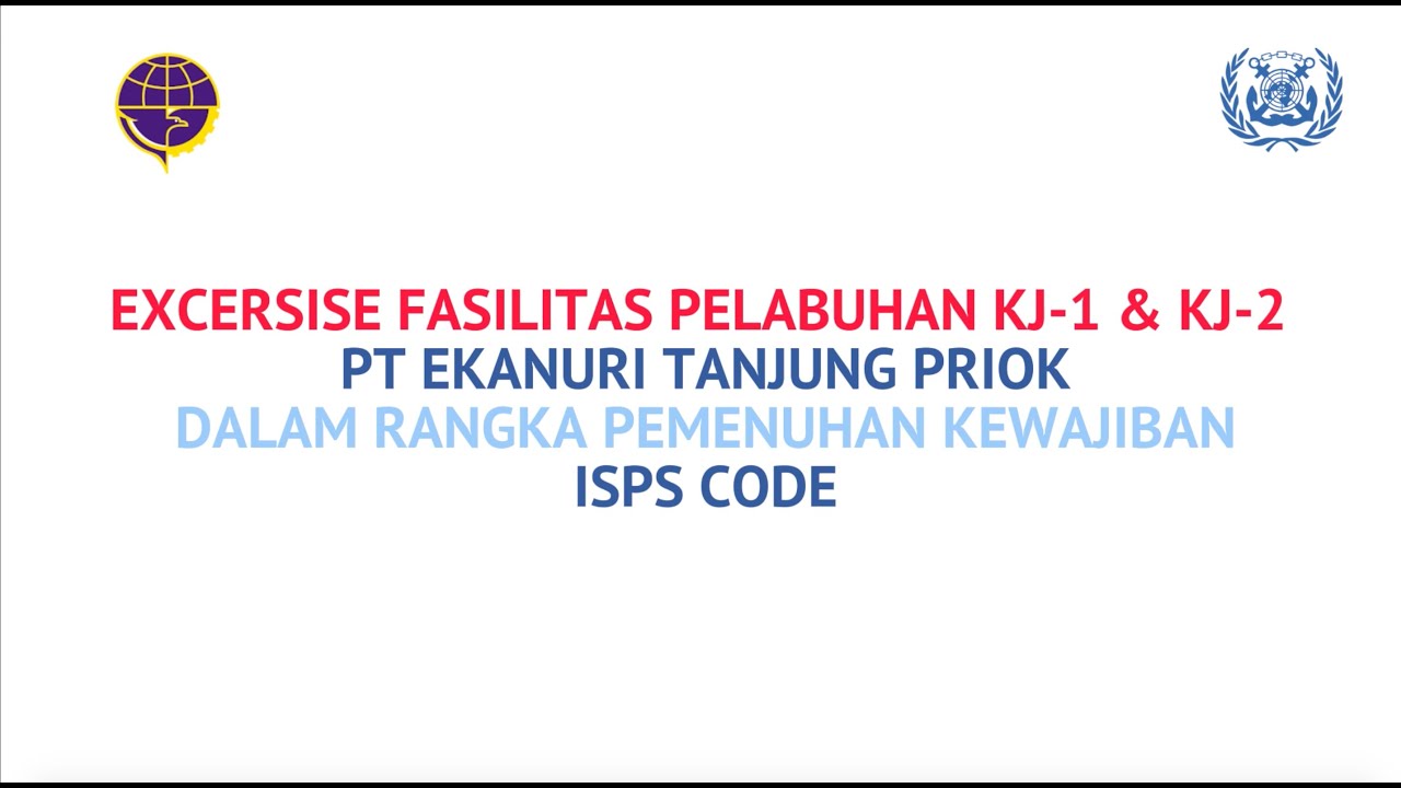 Excersise ISPS Code PT Ekanuri - YouTube