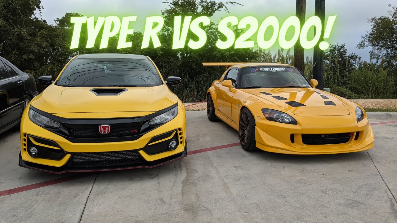 CIvic Type R vs S2000! - YouTube