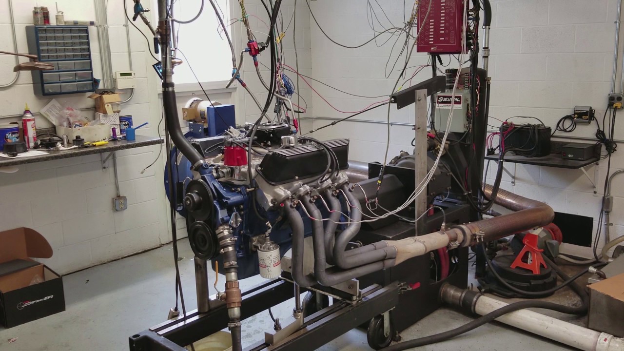 Ford 390 FE on dyno - stroked and EFI - YouTube