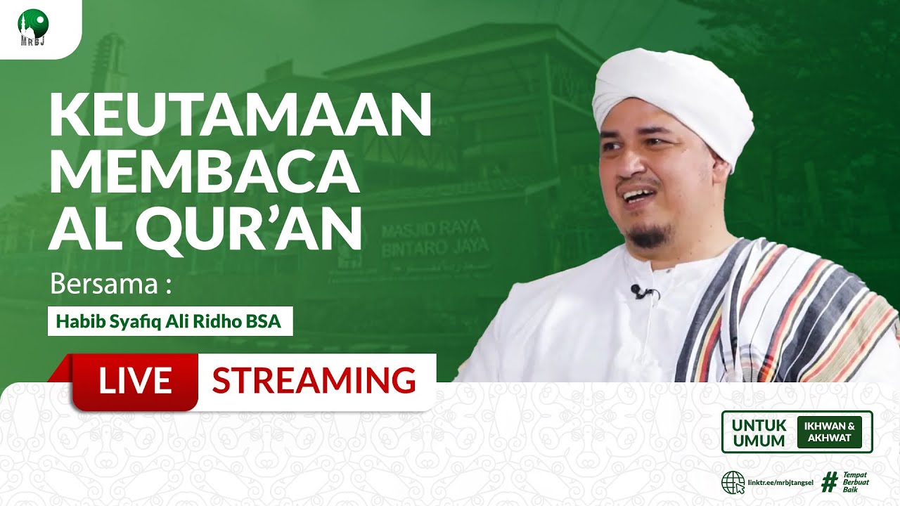 🔴[LIVE] KITAB RISALATUL MUAWANAH | HABIB SYAFIQ ALI RIDHO | MRBJTV ...