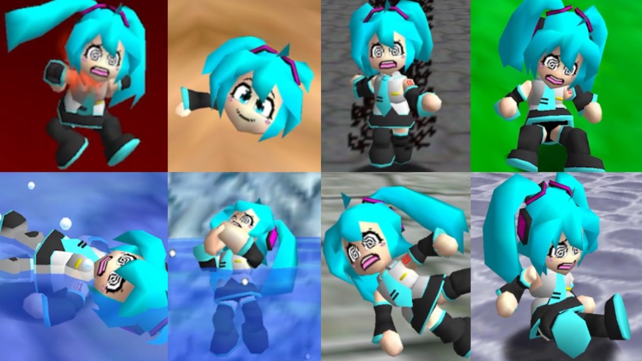All Game Over Animations in Super Miku 64 - YouTube