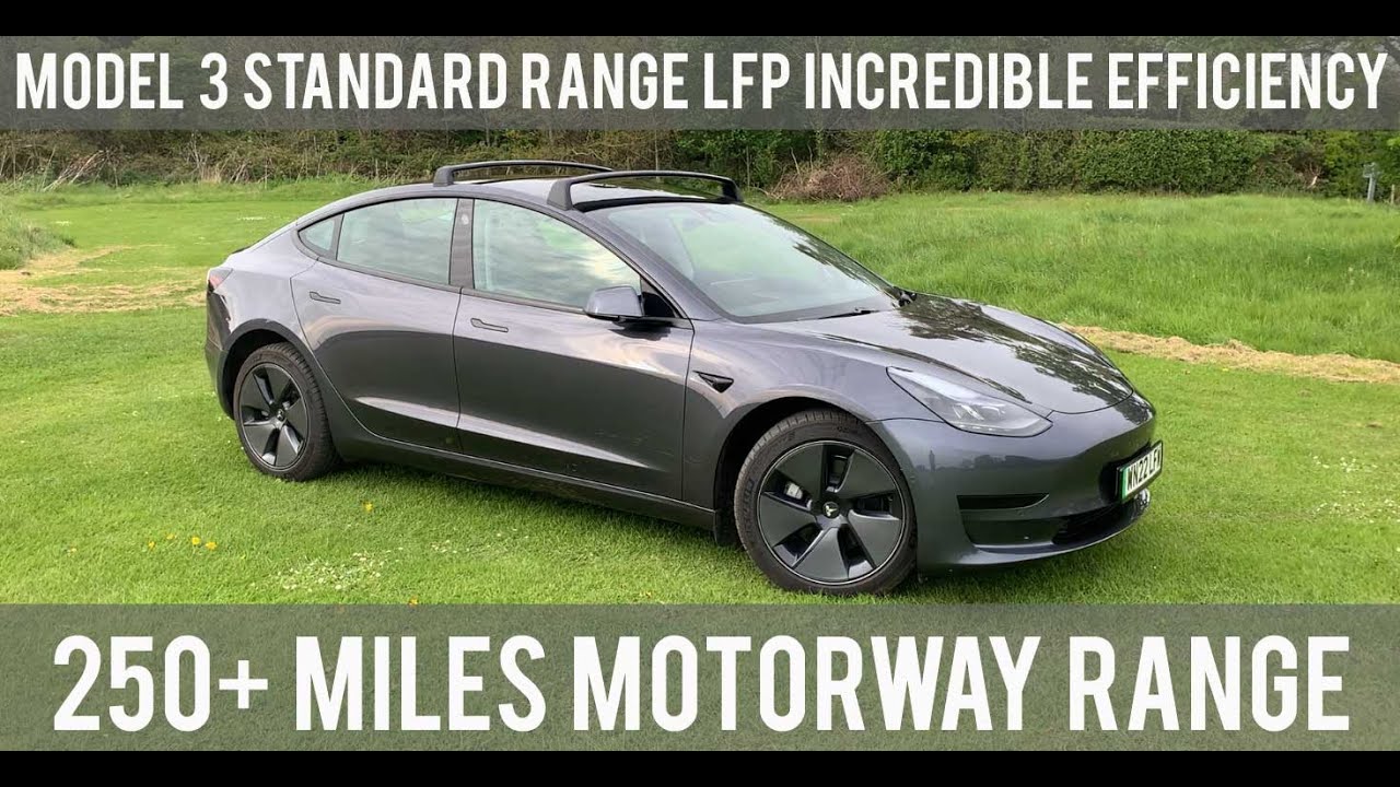 Tesla Model 3 SR LFP incredible efficiency - YouTube