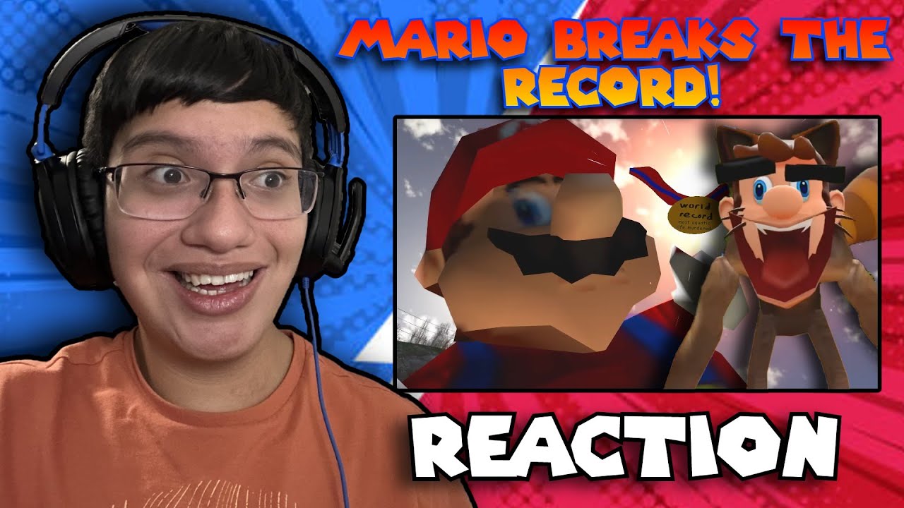 (MARIO BREAKS THE RECORD!) Mario Attempts World Records || REACTION ...