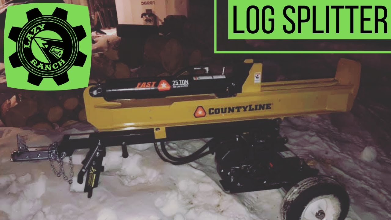 County Line 25 Ton Log Splitter in action #105 - YouTube
