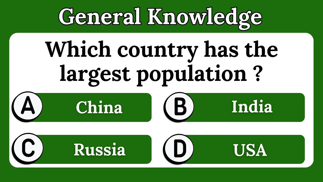 Gk questions In English | Trivia questions and answers | Ultimate ...