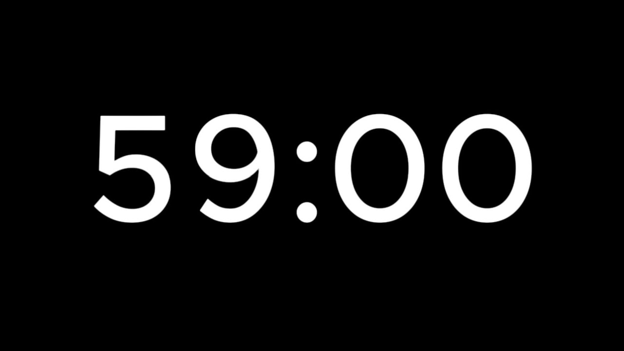59 min timer with alarm | Countdown Timer - YouTube