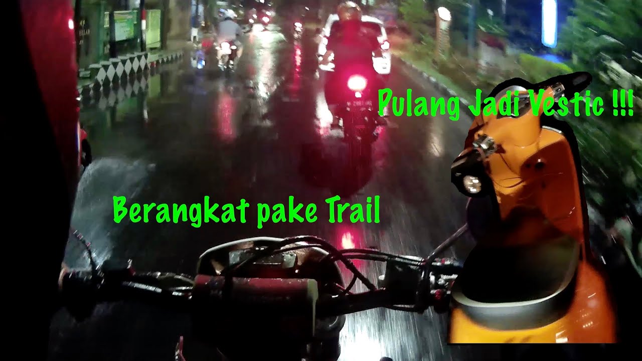 59 — Berangkat Naik TRAIL Balik Jadi VESPA !!! - YouTube