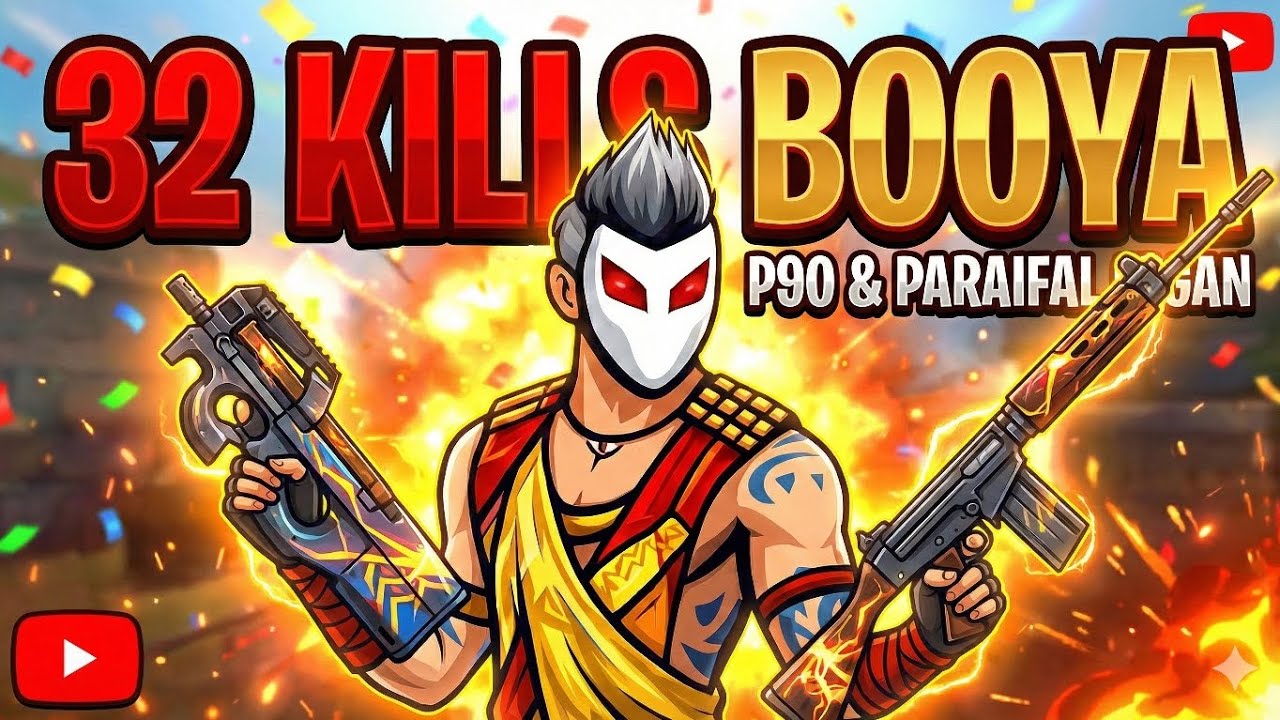 GOD LEVEL 🏆 GAMEPLAY! 🎯 32 Kills with P90 & Parafal Combo | Universe ...